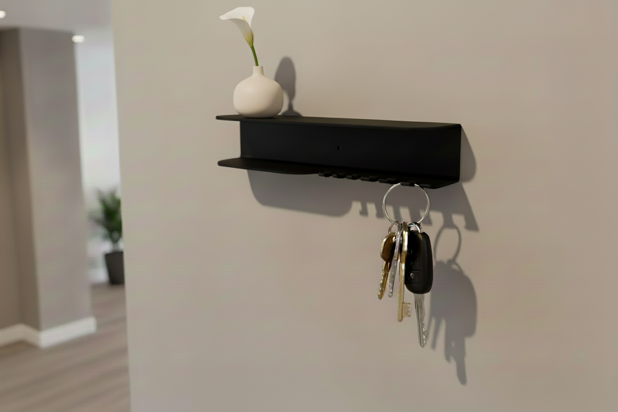 Hallway Storage & Steel Wall Hooks — The Fold Hut